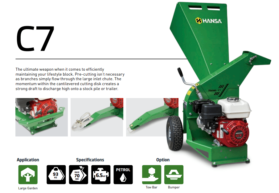 Hansa C7 Chipper | Cooroy Outdoor Power
